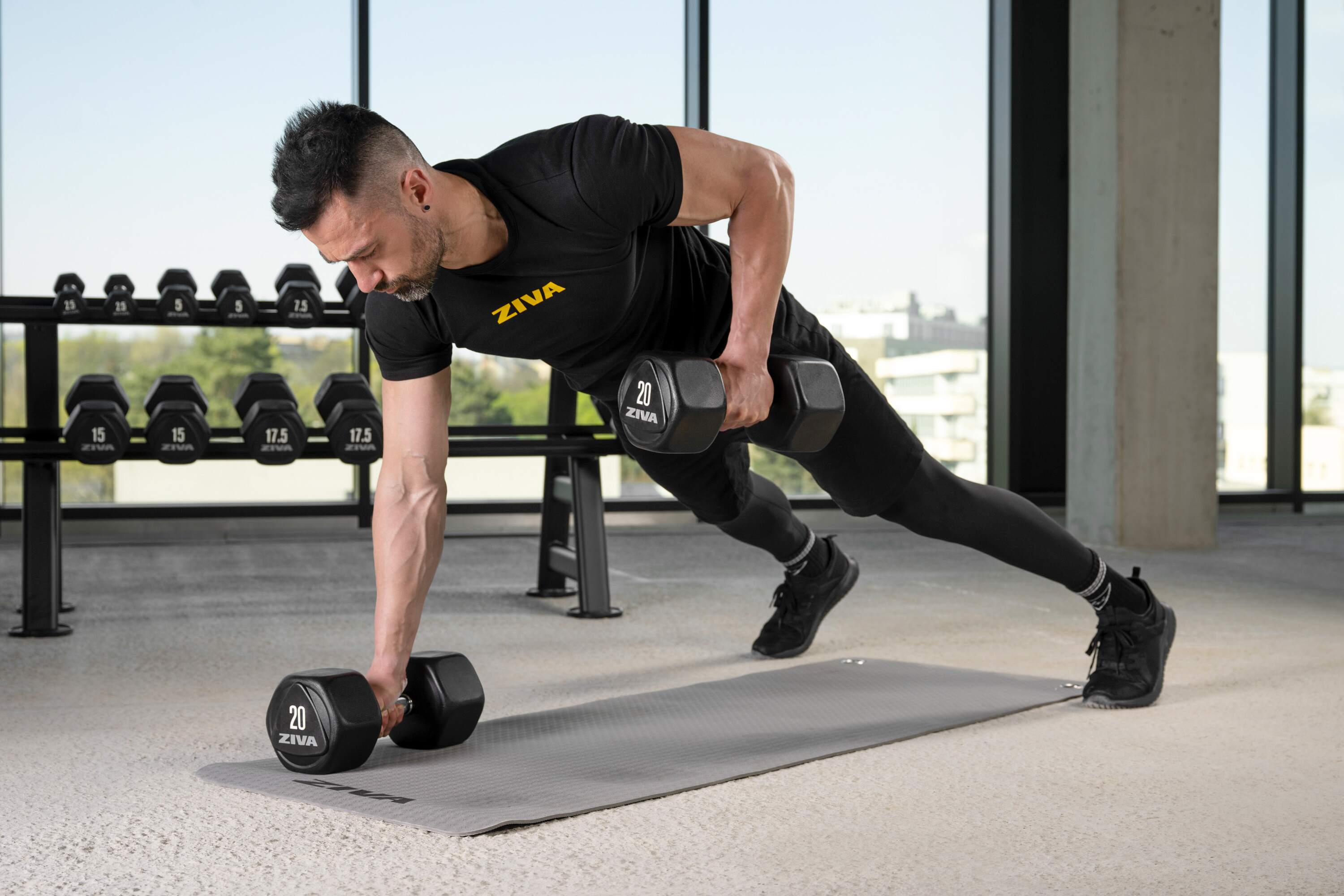 TPE YOGA MAT WITH EYELET (12 PIECES PER PACK) - ZIVA